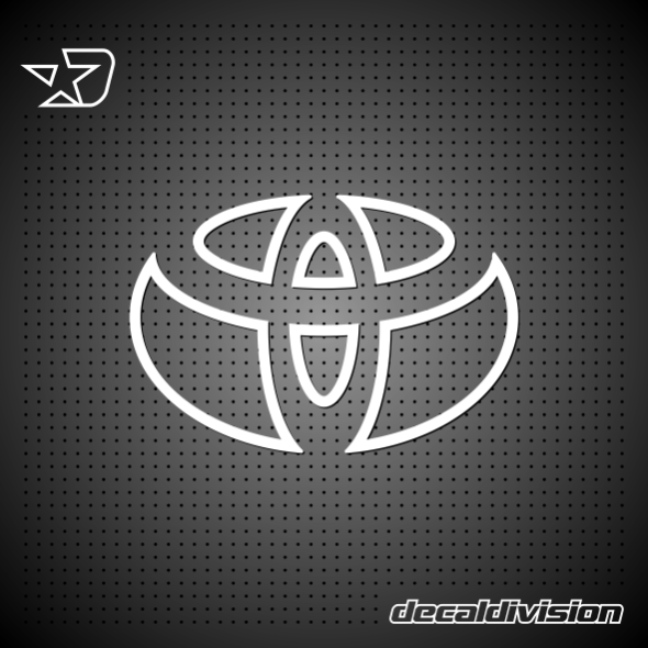 Toyota Badge Outline Sticker