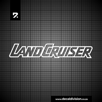 Toyota Landcruiser Logo Sticker - Outline