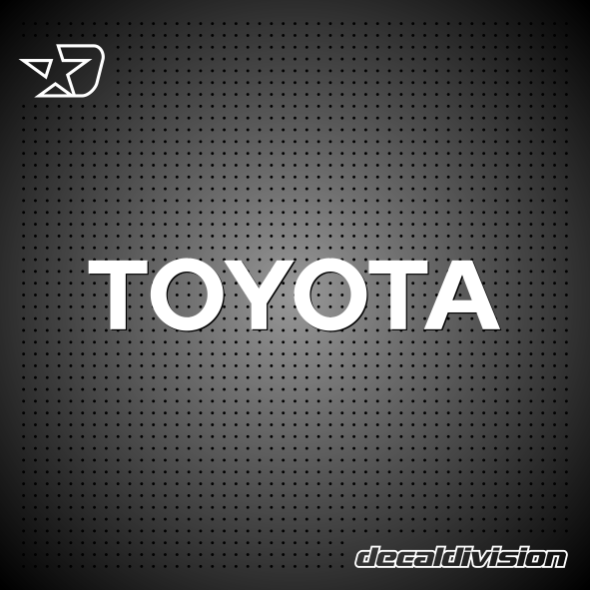 Toyota Lettering Sticker