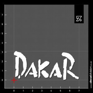 Toyota Hilux Dakar Lettering Stickers