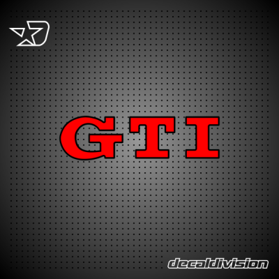 VW Golf GTI Sticker