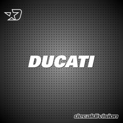Ducati Lettering Sticker