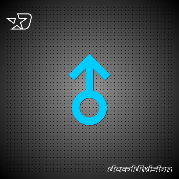 Male Symbol Sticker
