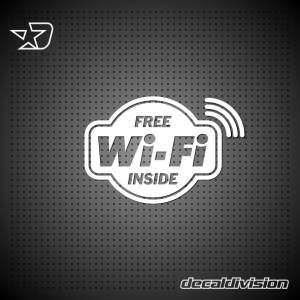 Free WiFi Inside Sticker