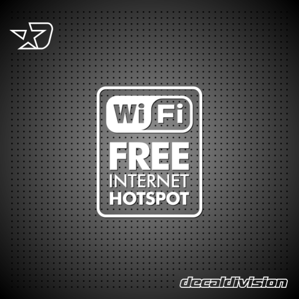 Free Wi-fi Hotspot Sticker