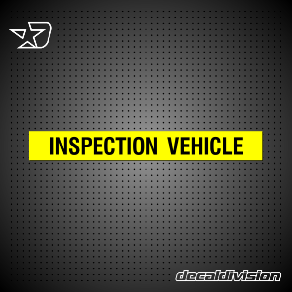 Inspection Vehicle Sticker