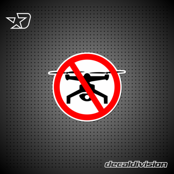 No Drone Zone Sticker