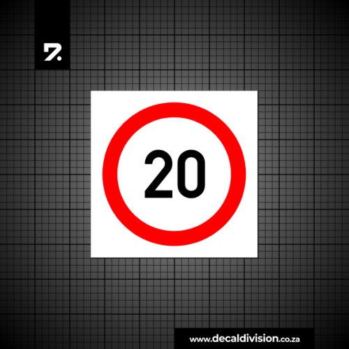 Speed Limit Sign 20km