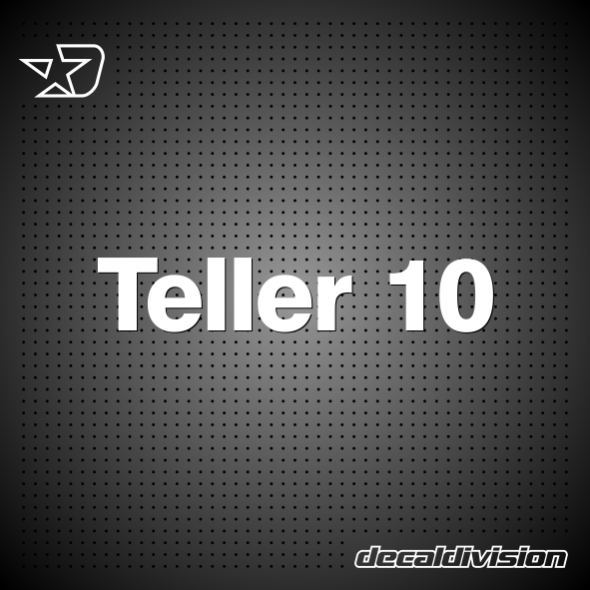 Teller Number Stickers