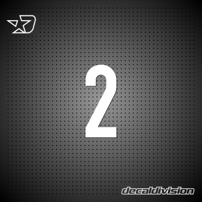 Vinyl Adhesive Number Sticker