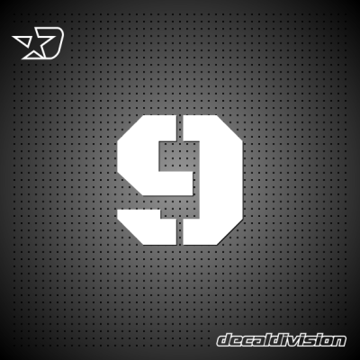 Vinyl Adhesive Number Sticker