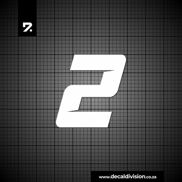 Vinyl Adhesive Number Sticker