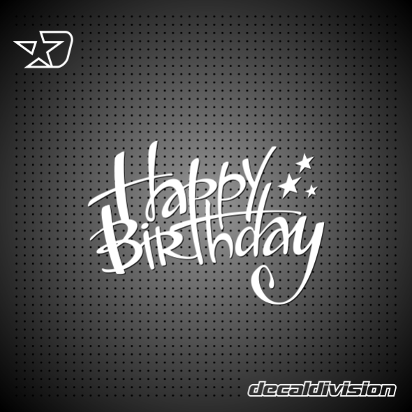 Happy Birthday Text Sticker
