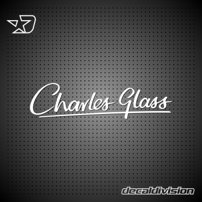 Charles Glass Signature Sticker